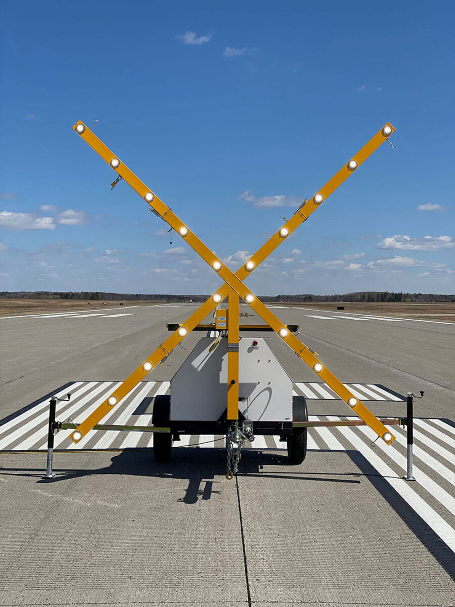 Lighted X Runway Closure Marker » OTW Safety