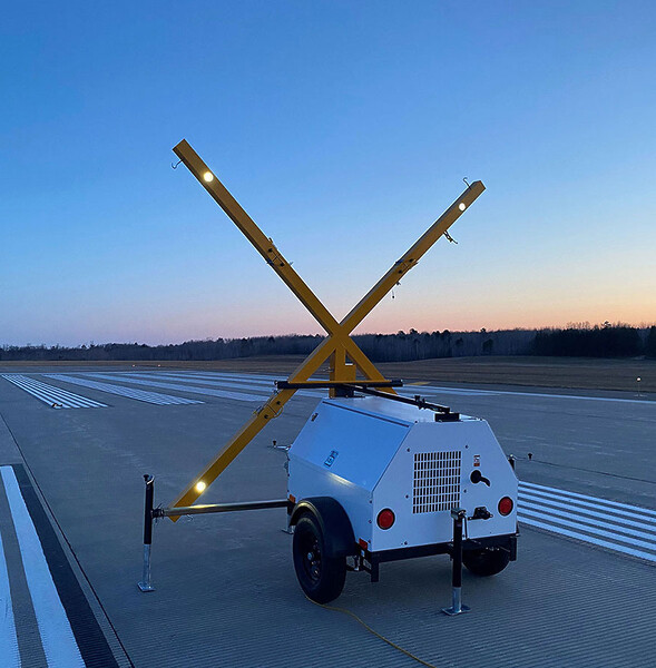 Lighted X Runway Closure Marker » OTW Safety